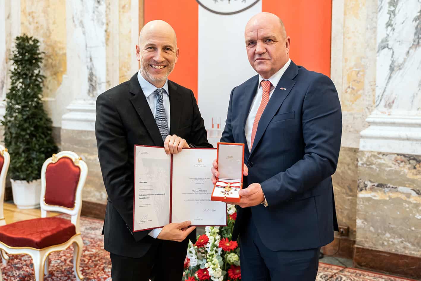 Großes Goldenes Ehrenzeichen der Republik für Markus Wieser - PERISKOP
